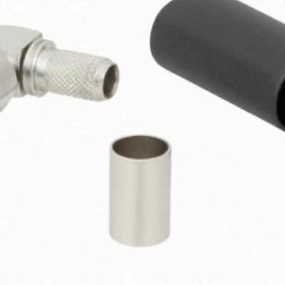China Crimp Solder SMA Male Right Angle Connector Compatible with LMR 240 Cables L com TC 240 SM RA SS X LC for sale