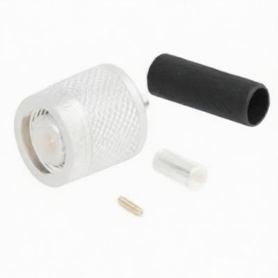 China L com TC 100 TM LC TNC Male Connector Crimp Solder for LMR 100A PVC RG174 RG188 RG316 Coaxial Cables for sale