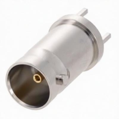 China Durable Brass Body BNC S T Jack PCB Mount Connector L com V7C00016 Featuring Phosphor Bronze Contact for sale
