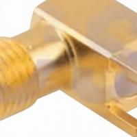 China Right angle SMA female connector L-com LCCN3211 offering excellent maximum VSWR and 50 ohm impedance for sale