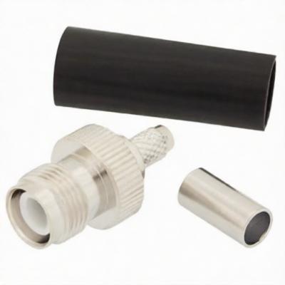 China TNC Female Reverse Polarity Connector L-com EZ-200-TF-RP-LC Crimp Non-Solder for Connection up to 3 GHz for sale
