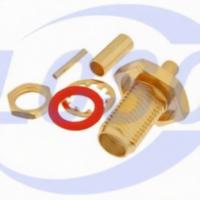 China High frequency SMA female bulkhead mount connector L-com LCCN3171 supporting up to 12.4 GHz applications for sale