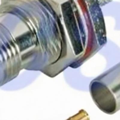 China TNC Female Bulkhead Connector L-com BAC554 Offering 50 Ohm Impedance and Frequency Range for RG223U Cable for sale