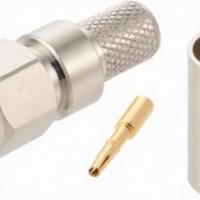 China Coaxial RP SMA Plug Crimp Connector L com ARSP 1504 for LMR240 Cable 50 Ohm 0 to 6 GHz Frequency Range for sale