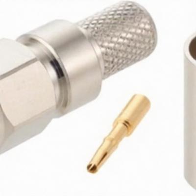 China Coaxial RP SMA Plug Crimp Connector L com ARSP 1504 for LMR240 Cable 50 Ohm 0 to 6 GHz Frequency Range for sale