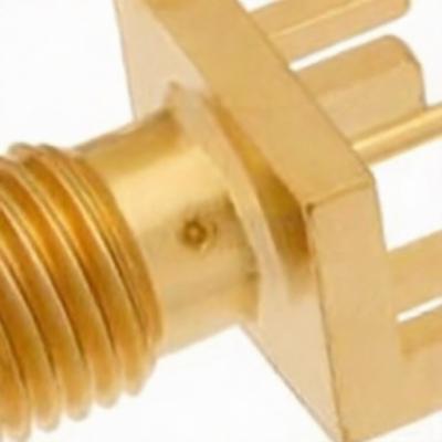 China SMA Female Connector L-com LCCN3156 Featuring Gold over Nickel Plating and Brass Body Construction for sale