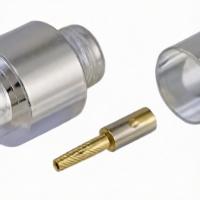China N Female Crimp Connector L com ANF 1610 for LMR600 Cable Brass Nickel Plated Body 50 Ohm DC to 6 GHz for sale