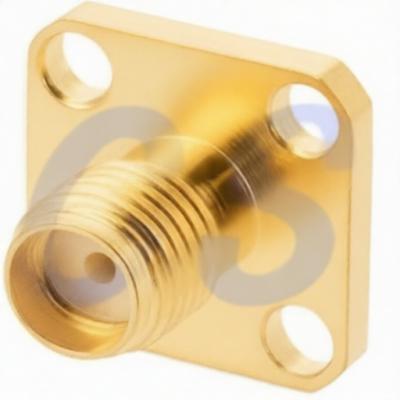 China Durable stainless steel gold plated sma female connector L-com LCCN3185 for high frequency applications up to 18 GHz for sale