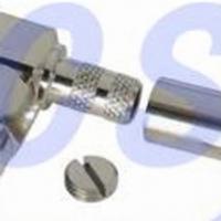 China Gold Plated Center Pin SMA Right Angle Crimp Plug L-com BAC02 for RG58 Cable Assemblies for sale