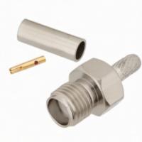China brass body nickel plated SMA female connector L-com LCCN3149 designed for data communication and test equipment for sale