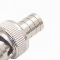 China 75 Ohm BNC Connector for RG59 Plenum Cable Featuring Brass Body and Gold Plated Pin L-com BAC031 Model for sale