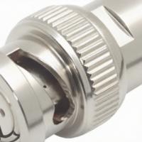 China TWIN BNC PLUG connector with 50 OHM impedance and brass nickel plate body L-com BAC928 coaxial connector for sale