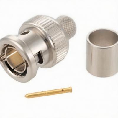 China L com LCCN3095 12Gbps 75 Ohm BNC connector designed for crimp solder attachment to RG6 Belden cables for sale