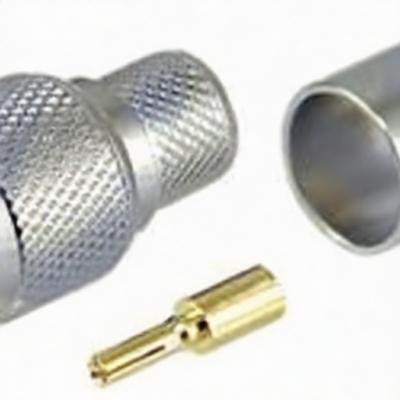 China Durable RP TNC Straight Plug Crimp Connector for RG8 LMR400 Coaxial Cable Featuring L com ARTP 1404 for sale