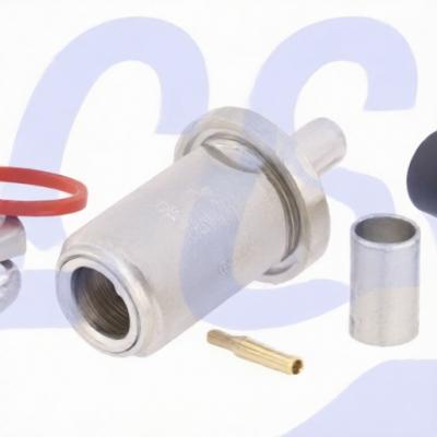 China L com TC 240 NF BH X LC N Female Bulkhead Mount Connector for LMR 240 and 240 Series Cable Crimp Solder for sale