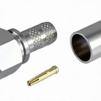China RP SMA Female Crimp Connector L com ARSP 1700 Featuring Frequency Range from 0 to 6 GHz and Low VSWR for sale