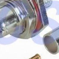 China BNC Female Bulkhead Connector L-com BAC552 for RG59U Coaxial Cable 75 Ohm Impedance RoHS Compliant for sale