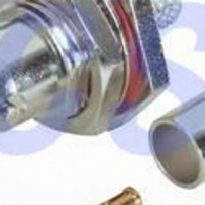 China BNC Female Bulkhead Connector L-com BAC552 for RG59U Coaxial Cable 75 Ohm Impedance RoHS Compliant for sale