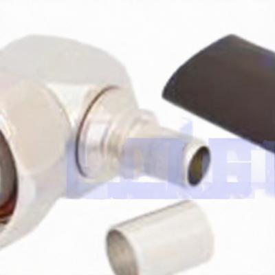 China 7 16 DIN Male Right Angle Connector L-com EZ-400-716M-RA-X-LC Designed for 400 Series Coaxial Cables for sale
