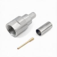 China Nickel plated brass body CONN FME M RG58 CRIMP COAXIAL connector L-com BAC8015 with acetal insulator for sale