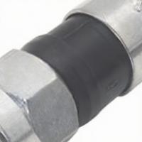 China Clear Chromate RG59 Coaxial Connector with Braid Shield Recommendation and O Ring Seal L com BAC EX59 for sale