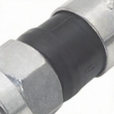 China Clear Chromate RG59 Coaxial Connector with Braid Shield Recommendation and O Ring Seal L com BAC EX59 for sale