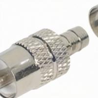 China Durable RCA Male Connector L-com BAC700-59 Nickel Plated Brass for RG59 Coaxial Cable Applications for sale
