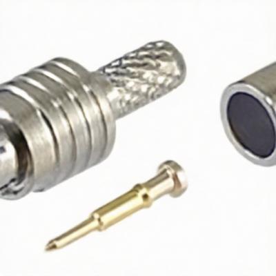 China Male MCX Connector L-com AMM-1102 with Brass Nickel Body Gold Plated Center Pin and TFE Insulator for sale