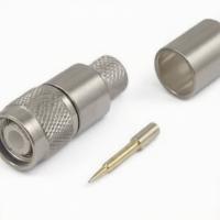 China TNC Male Crimp Connector L-com ATM-1402 with Gold Plated Center Contact and Nickel Plated Body LMR400 for sale