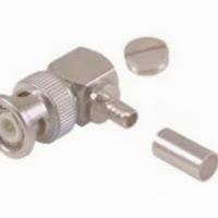 China 50 Ohm Right Angle BNC Plug Connector Compatible with LMR195 and RG58 Cable L-com ABM-1702 Durable Coaxial Connector for sale