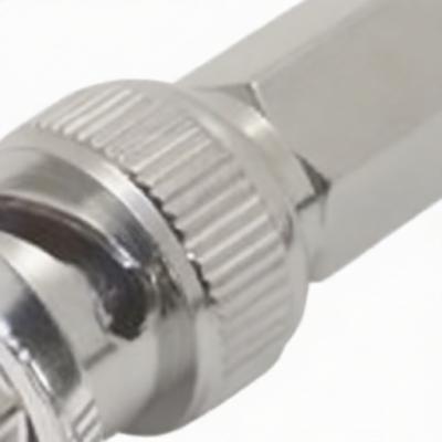 China Twist on BNC Connector L-com BAC838-58 Suitable for RG58 RG59 Coaxial Cables Nickel Plated Brass Body for sale