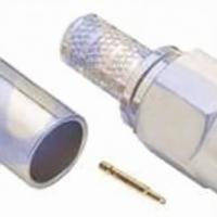 China SMA Crimp Plug RG58 Cable Connector Featuring L-com BAC03 with Gold Plated Pin and PTFE Insulator for sale