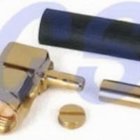 China Right Angle SMA Crimp Plug Coaxial Cable Assembly L-com BAC02A-G Compatible with RG316 RG188 RG174 for sale
