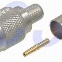 China Coaxial Connector RP TNC Plug for RG6 Cable Brass Nickel Plate Gold Center Pin L com ARTP 1A10 Series for sale