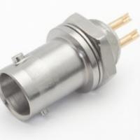 China Durable L-com BAC930 twin BNC F receptacle with nickel finished brass body and gold contact material for sale