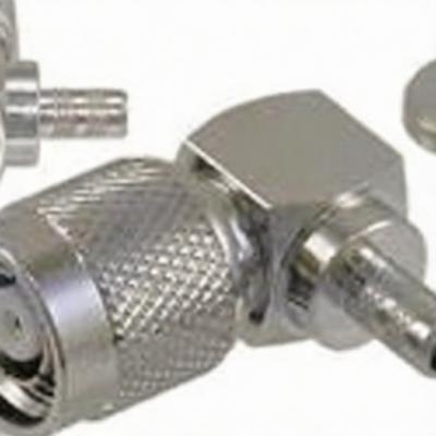 China brass and nickel plate coaxial connector L-com ARTP-1714 supporting RG58 LMR195 cables with 50 Ohm impedance for sale