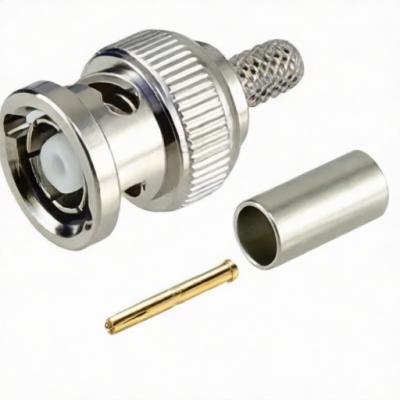 China Crimp Style RP BNC Plug Connector L com ARBP 1700 with Excellent Cable Retention and High Durability for sale