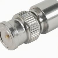 China Coaxial Plug 75 Ohm Terminator L-com BTB7MD Featuring Nickel Plated Brass Shell and Acetal Insulator for sale
