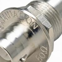 China zinc alloy BNC 50 OHM terminated adaptor L-com BA307 with polypropylene insulator and nickel plating for sale