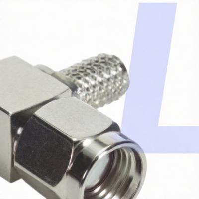 China L com ARSP 1702 RP SMA plug right angle connector for LMR195 coaxial cable offering signal transmission for sale