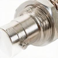 China RG179U Cable BNC Female Bulkhead Connector L-com BAC550 with Nickel Plated Brass Body and Gold Contacts for sale