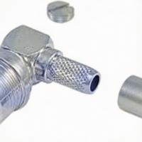 China QMA Right Angle Crimp Connector L-com AQP-1700 Offering Cable Retention Over 40 Pounds for RG58 195 Series Cables for sale