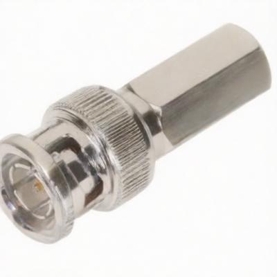 China L com BAC026 75 Ohm BNC Twist On Connector Compatible with RG6 Cable Featuring Brass Gold Plated Pin for sale