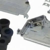 China Nickel plated die cast zinc alloy hood kit L-com SDC37AG designed for 37 pin standard and 62 pin high density D sub connectors for sale