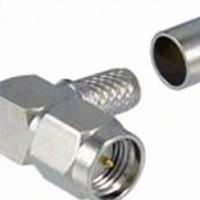 China Right Angle SMA Plug Coaxial Connector for LMR195 RG58 Cables L-com ASM-1710 Durable RF Signal Connector for sale