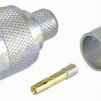 China Coaxial Connector L-com ARNP-1404 for LMR400 Cable Featuring Brass Nickel Construction Crimp Style for sale