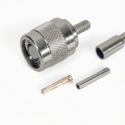 China RP TNC Straight Male Connector L-com BAC541 Compatible with RG174 RG188 RG316 Coaxial Cable Types for sale