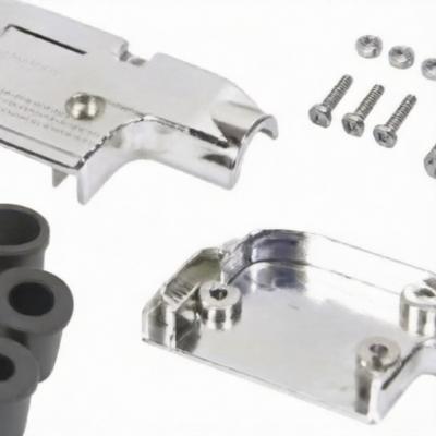 China L com SDRA25AG metal right angle D Subminiature hood kit with nickel plated die cast zinc alloy hood for sale