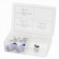 China Plastic enclosure fiber optic coupler kit with dust caps and ST ST SC SC FC FC adapters L-com FOA-123 for sale