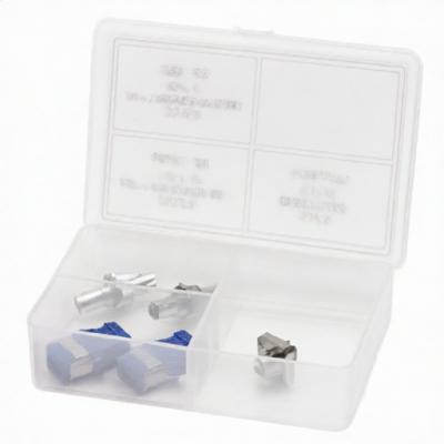 China Plastic enclosure fiber optic coupler kit with dust caps and ST ST SC SC FC FC adapters L-com FOA-123 for sale